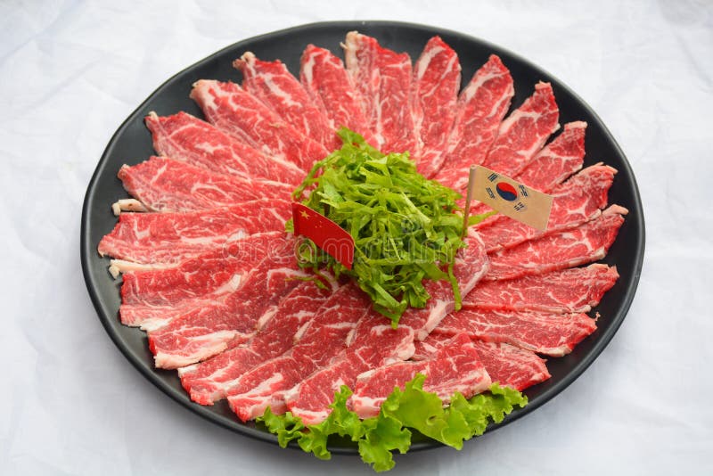 The Disc Inside the Piece of Beef Stock Photo - Image of disc, beef ...