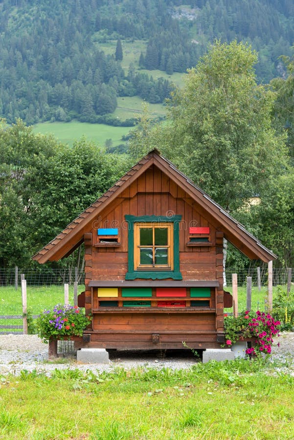 Beehive in Austria, Apiculture Stock Image - Image of colorful, land ...