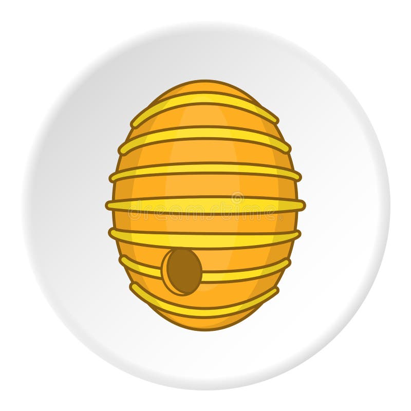 Beehive Icon, Cartoon Style Stock Vector - Illustration of icon, branch ...
