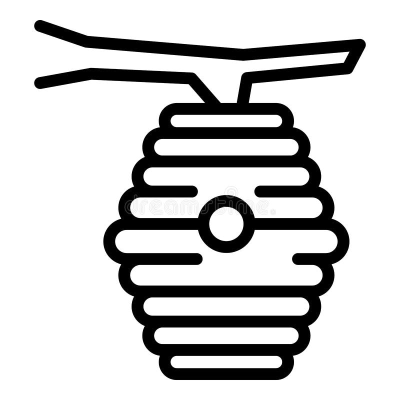 Beehive Icon, Outline Style Stock Vector - Illustration of element ... Beehive Icon, Outline Style Stock Vector - Illustration of element ...