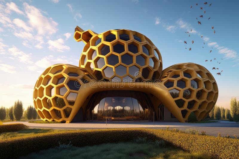 Beehive-inspired Architecture and Design Stock Illustration ...