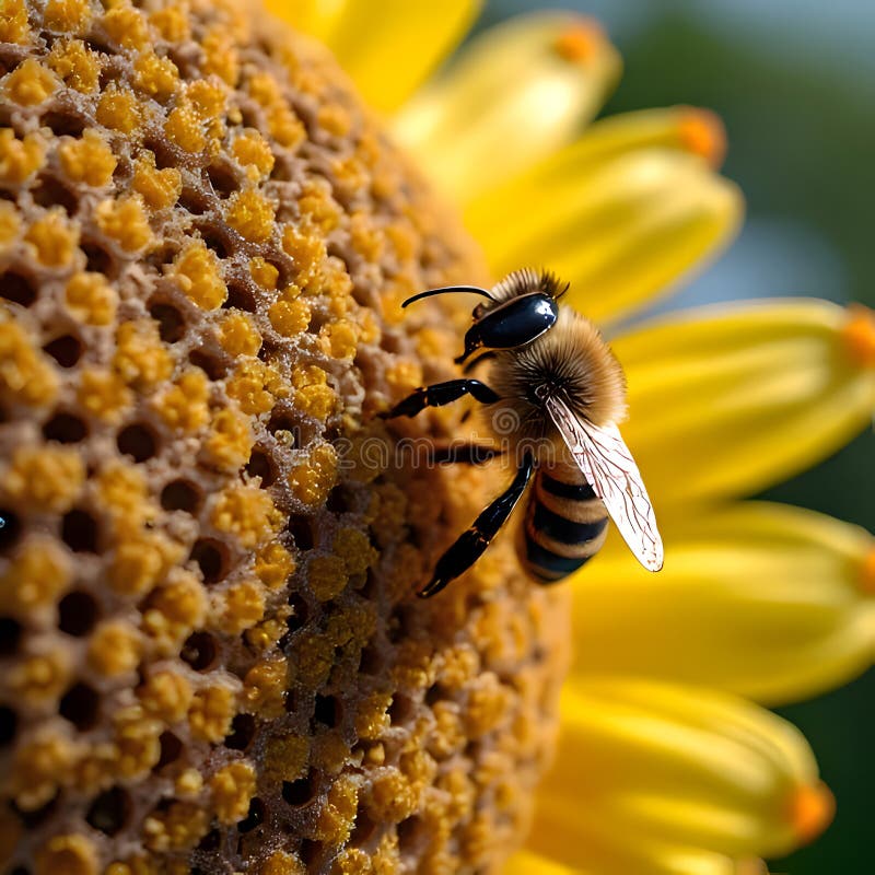 The Beehive , Many Bees and Hunny Stock Illustration - Illustration of apiculture, design: 381710849