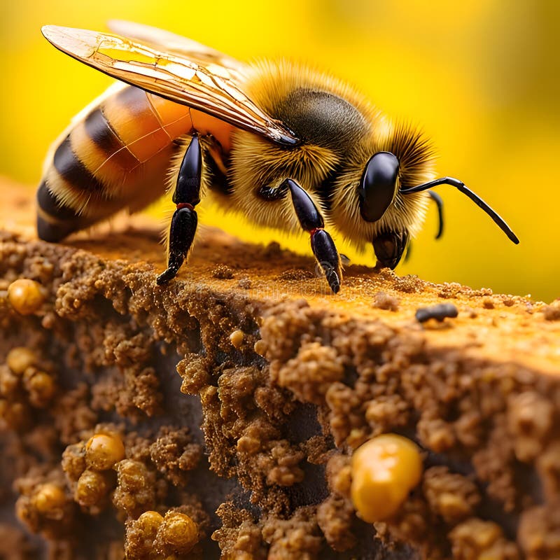 The Beehive , Many Bees and Hunny Stock Illustration - Illustration of agriculture, drawing ...