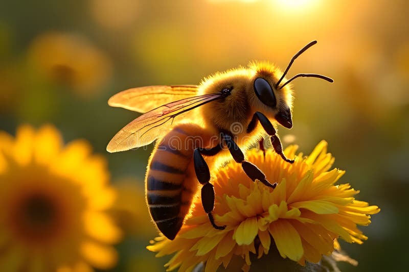 The Beehive , Many Bees and Hunny Stock Illustration - Illustration of bees, beehive: 381711059