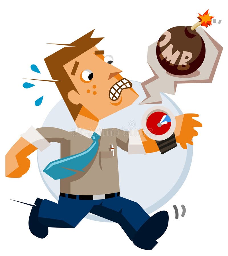 Beeilen Sie Sich Oben, Zeit Oben Vektor Abbildung - Illustration von ...