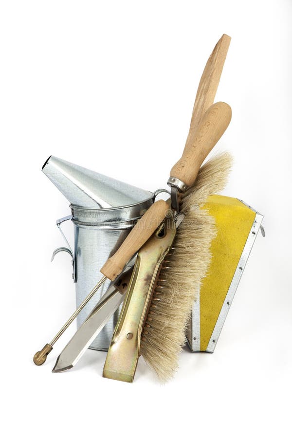 Beekeeping equipment stock image. Image of brush, smoker - 32367995