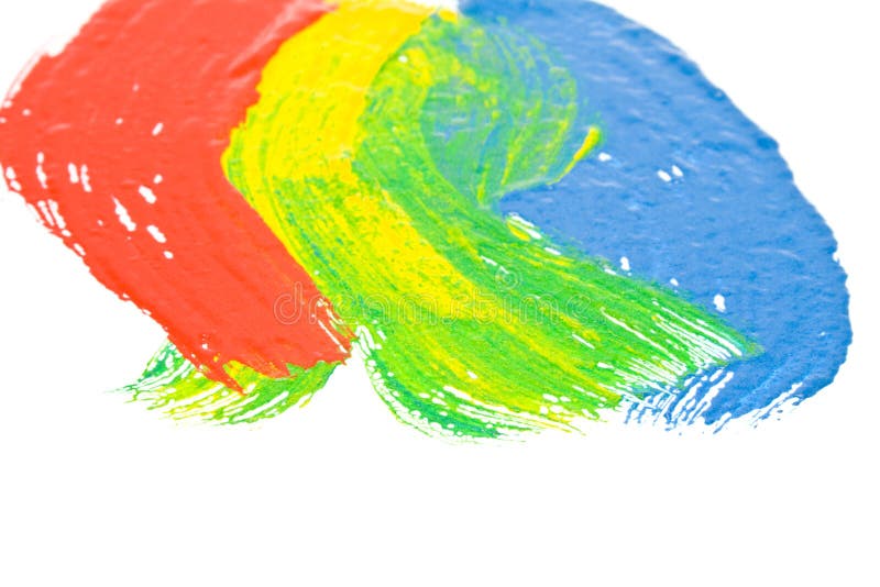 Beeld Met De Gekleurde Verven Stock Foto - Image of blauw, kleuren ...