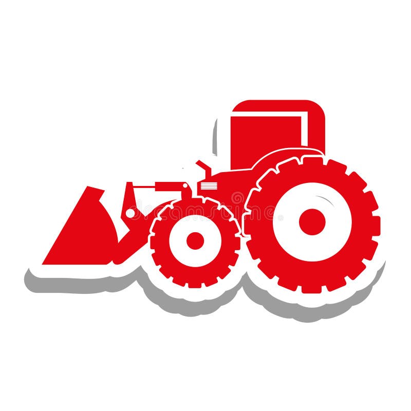 Beeld Van Het Het Pictogrampictogram Van Graafwerktuig Het Zware ...