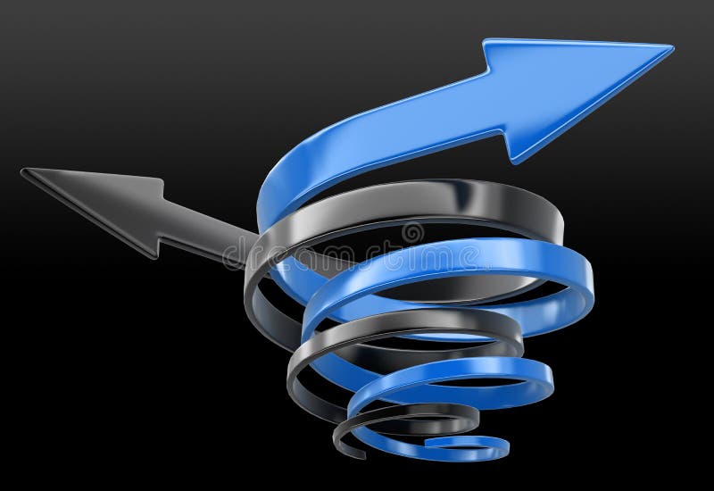 Beeld Van Spiraalvormige Pijl Stock Illustratie - Illustration of ...