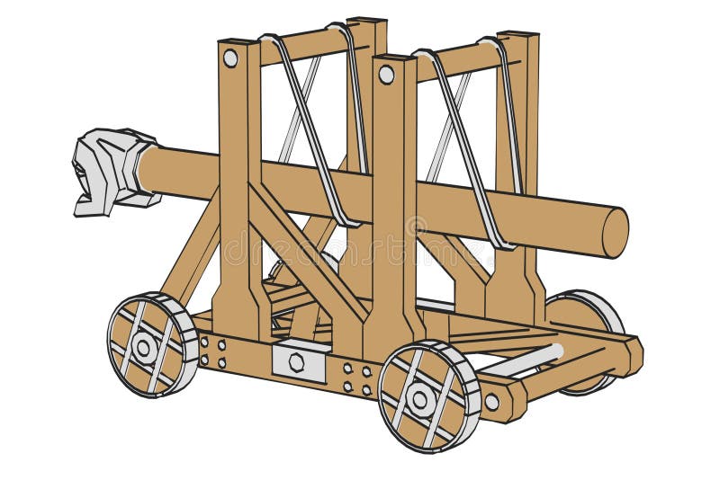 Beeld van stormram stock illustratie. Illustration of middeleeuws ...