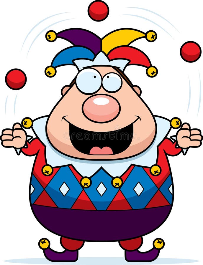 Beeldverhaal Jester Banner vector illustratie. Illustration of teken ...