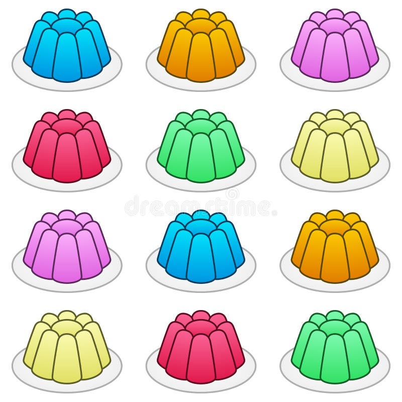 Beeldverhaal Kleurrijke Jelly Seamless Pattern Vector Illustratie ...