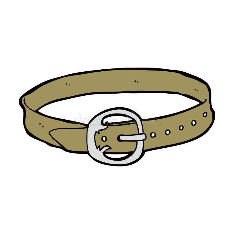 Beeldverhaal oude riem vector illustratie. Illustration of illustratie ...