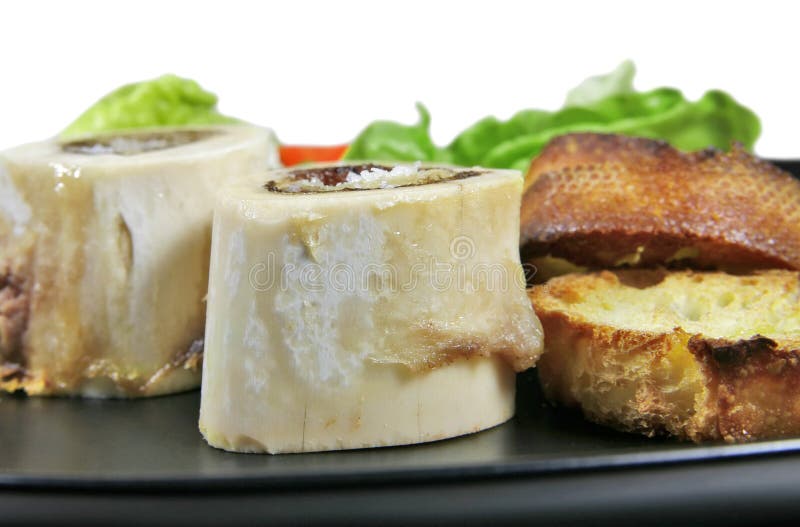 Het Been En Het Brood Van Het Merg Stock Afbeelding - Image of vlees ...