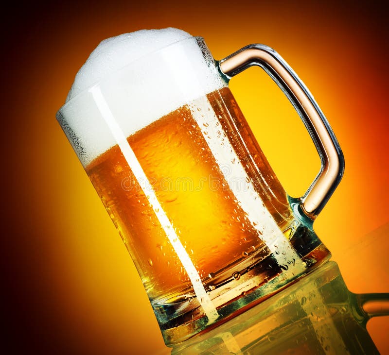 Beer stock photo. Image of gold, golden, brewed, brew - 12779476