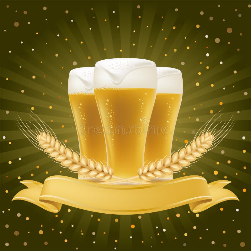 Generic beer label logo stock vector. Illustration of cereal - 16881982