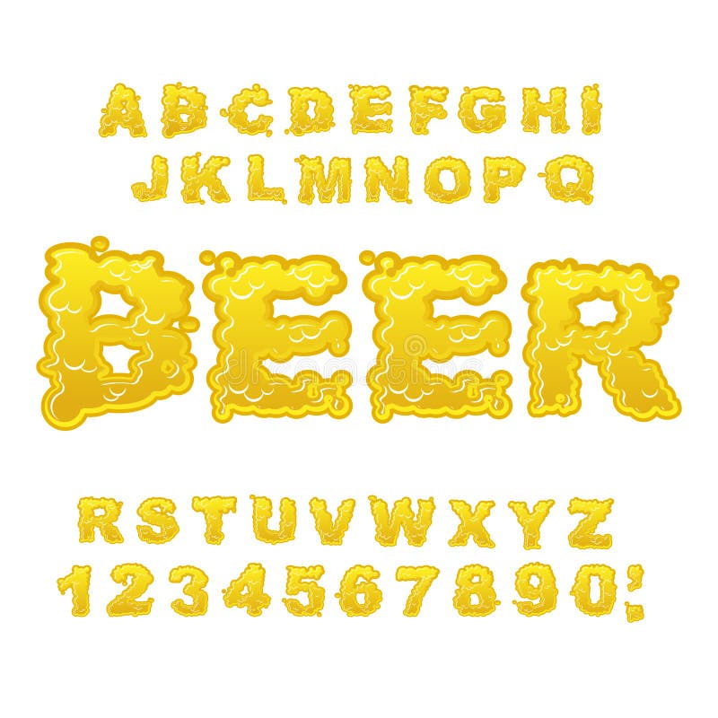 Beer alphabet letter Y stock illustration. Illustration of glass - 32929278