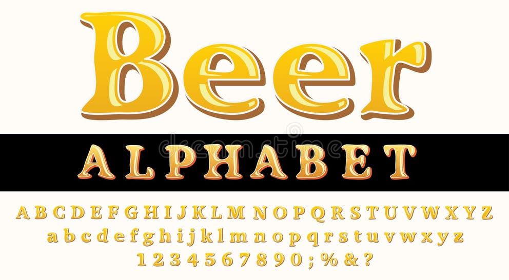 Alphabet Beer Stock Illustrations – 1,870 Alphabet Beer Stock ...