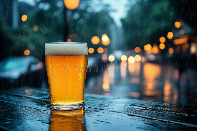 A Beer Accidentally Spilled on the Table, Adding a Humorous and ...