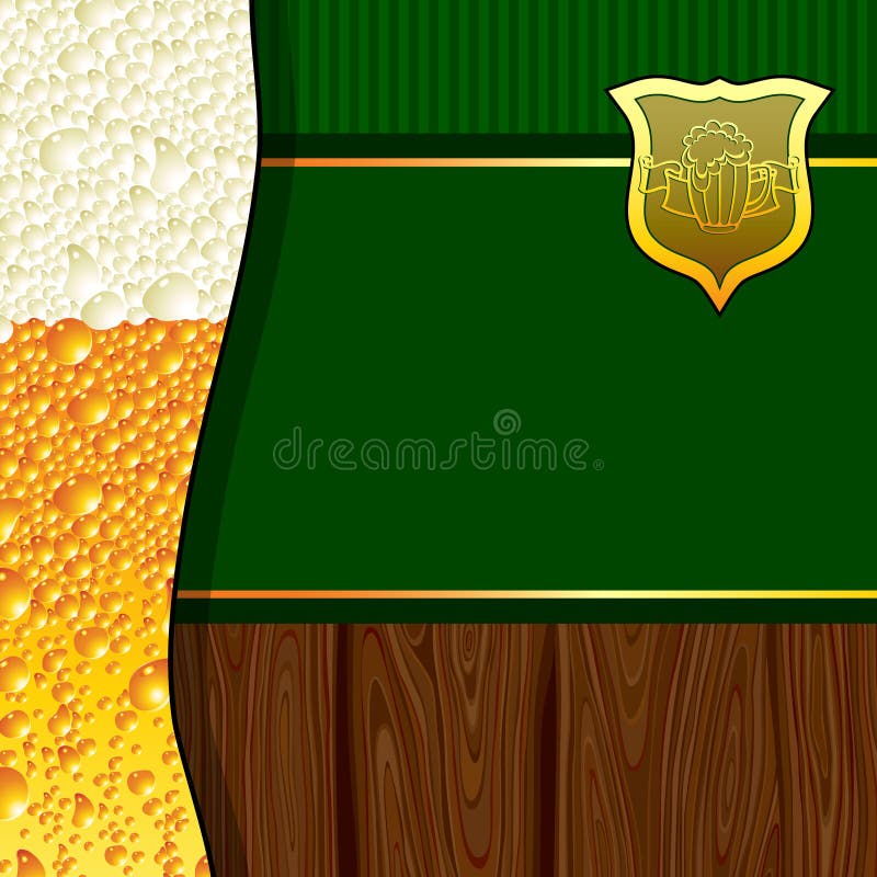 Beer shield stock vector. Illustration of liquid, beer - 6686115