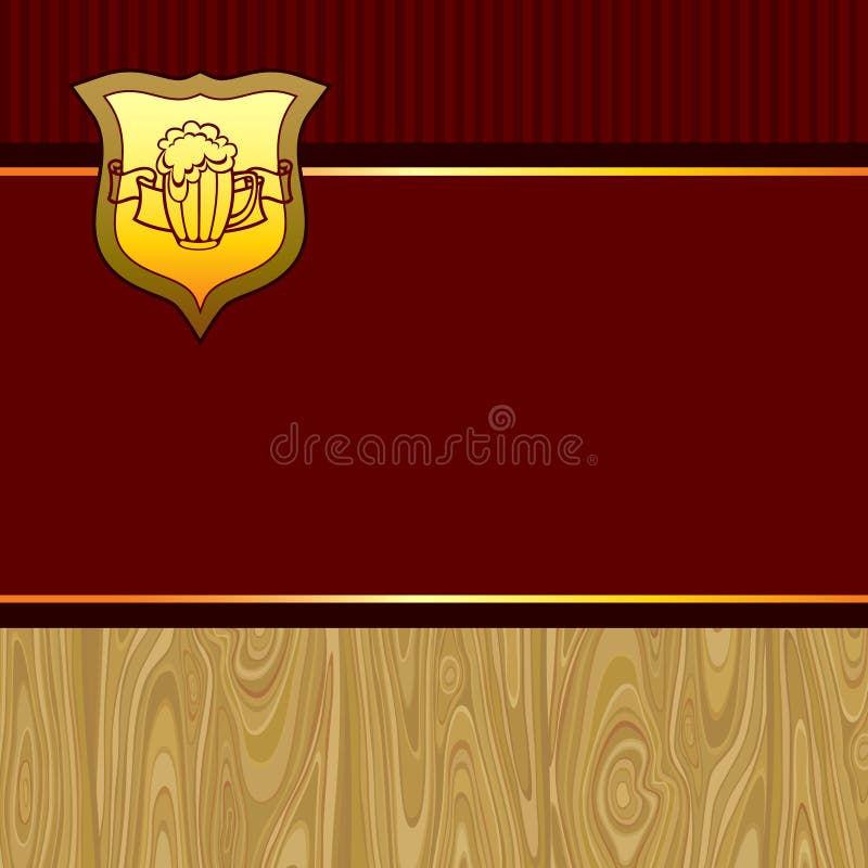 Beer shield stock vector. Illustration of liquid, beer - 6686115