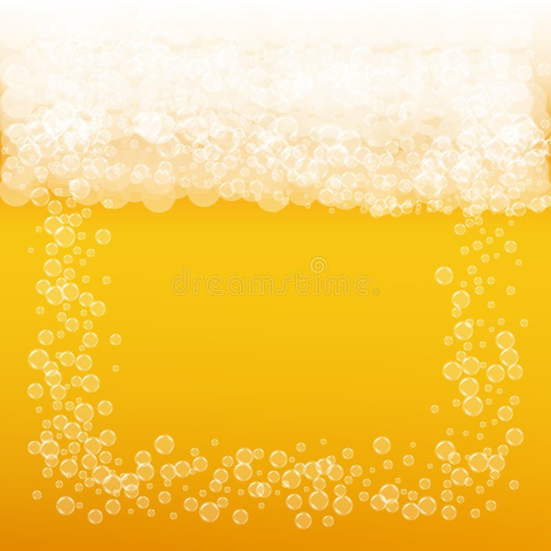 Beer Background with Realistic Bubbles Stock Vector - Illustration of ...