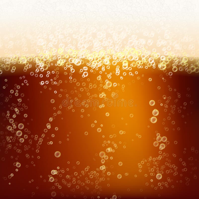 Beer Background Texture with Foam and Vubbles. Macro of Frefreshing ...