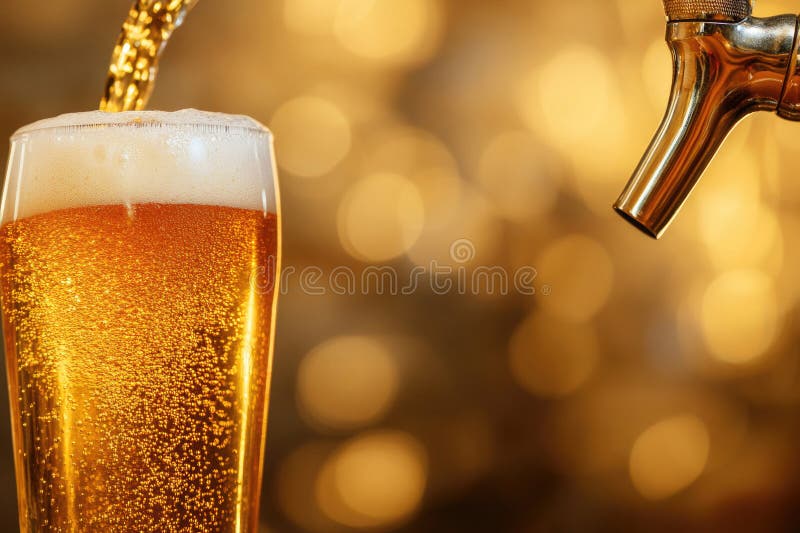 Beer Banner with a Draft Tap and Empty Space for Custom Text Stock ...