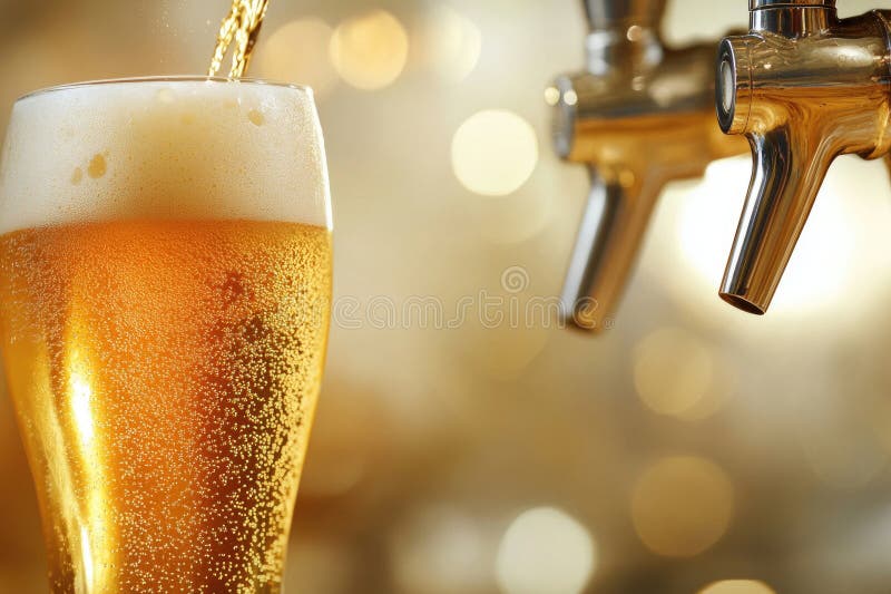 Beer Banner with a Draft Tap and Empty Space for Custom Text Stock ...