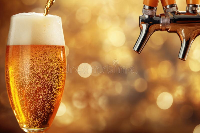 Beer Banner with a Draft Tap and Empty Space for Custom Text Stock ...