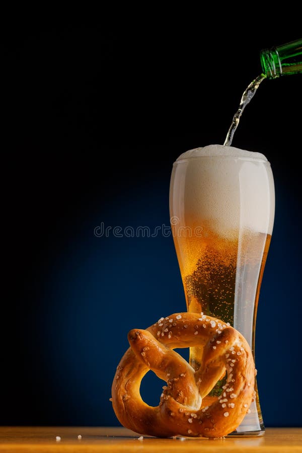 Beer on the Bar: Refreshing Brew on a Table Stock Image - Image of ...