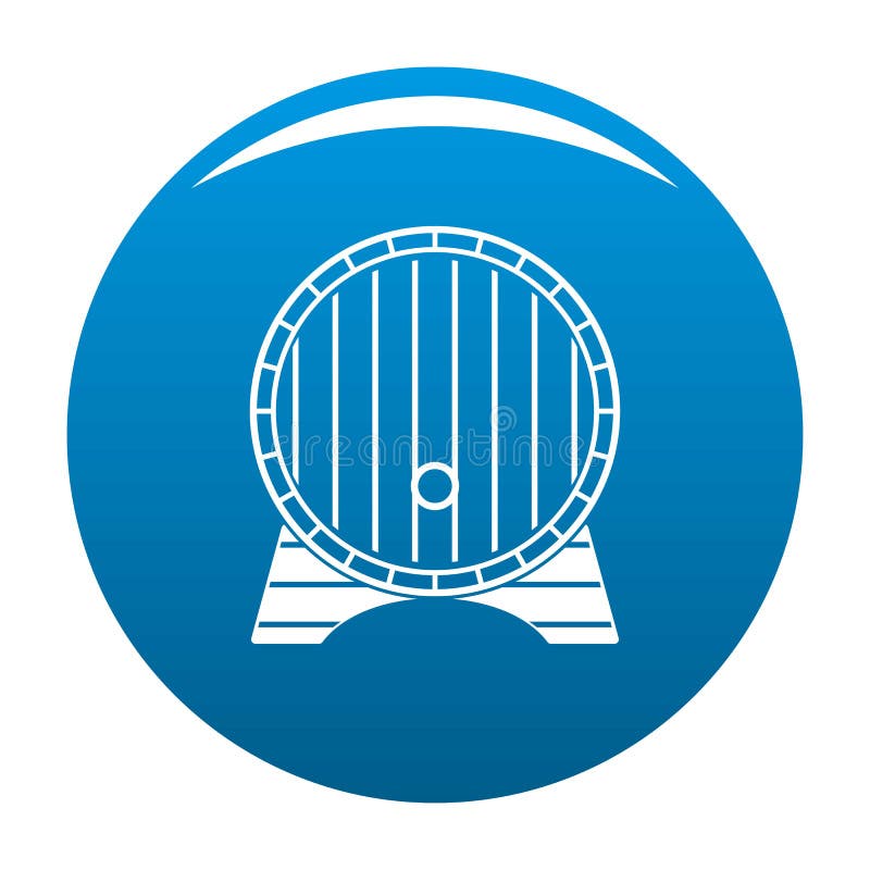 Beer Barrel Icon Blue Vector Stock Vector - Illustration of vintage ...