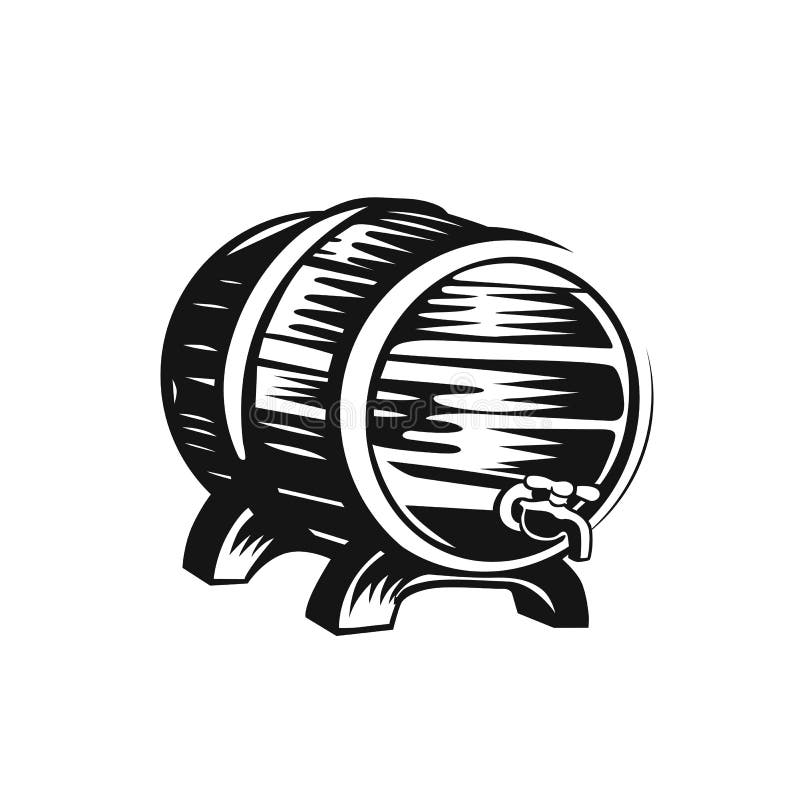 Beer Barrel Icon Vector Illustration Stock Vector Illustration Of