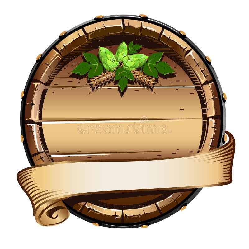 Beer barrel label stock vector. Illustration of wheat - 89531266