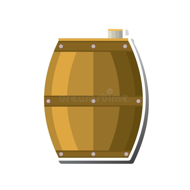 Beer Barrel. Vector Illustration Decorative Design Stock Vector ...