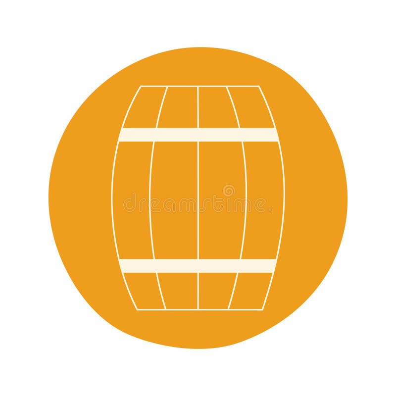 Beer barriel on circle stock vector. Illustration of foam - 253056180