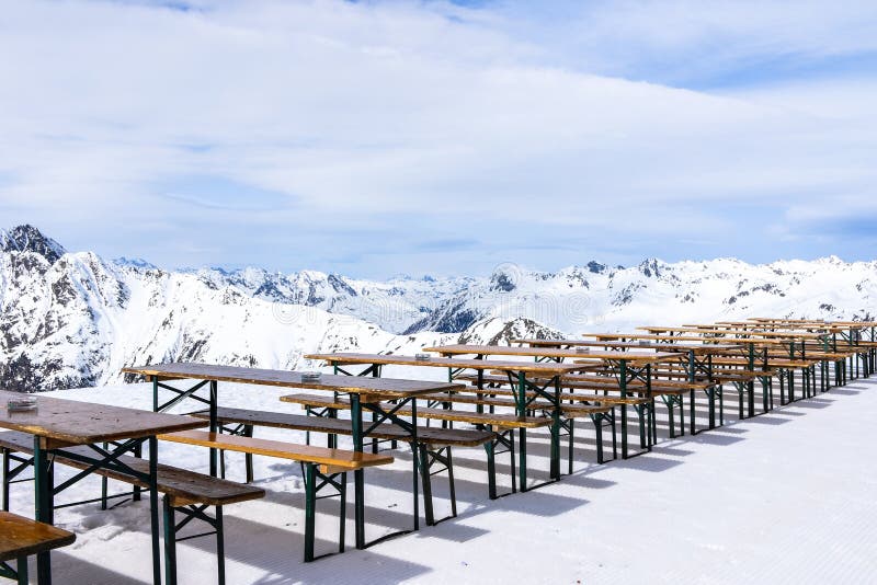 Beer benches stock photo. Image of render, tree, oktoberfest - 75093774