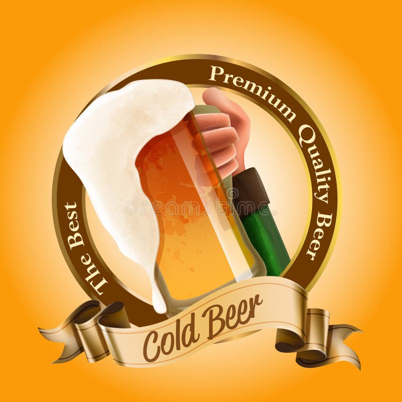 Beer BEST QUALITY stock vector. Illustration of light - 58030197