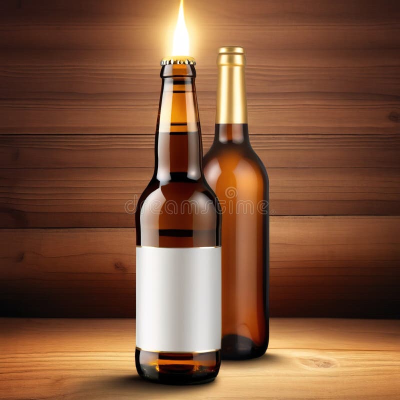 Beer Blank Generic Product Packaging Mockup Stock Illustration ...