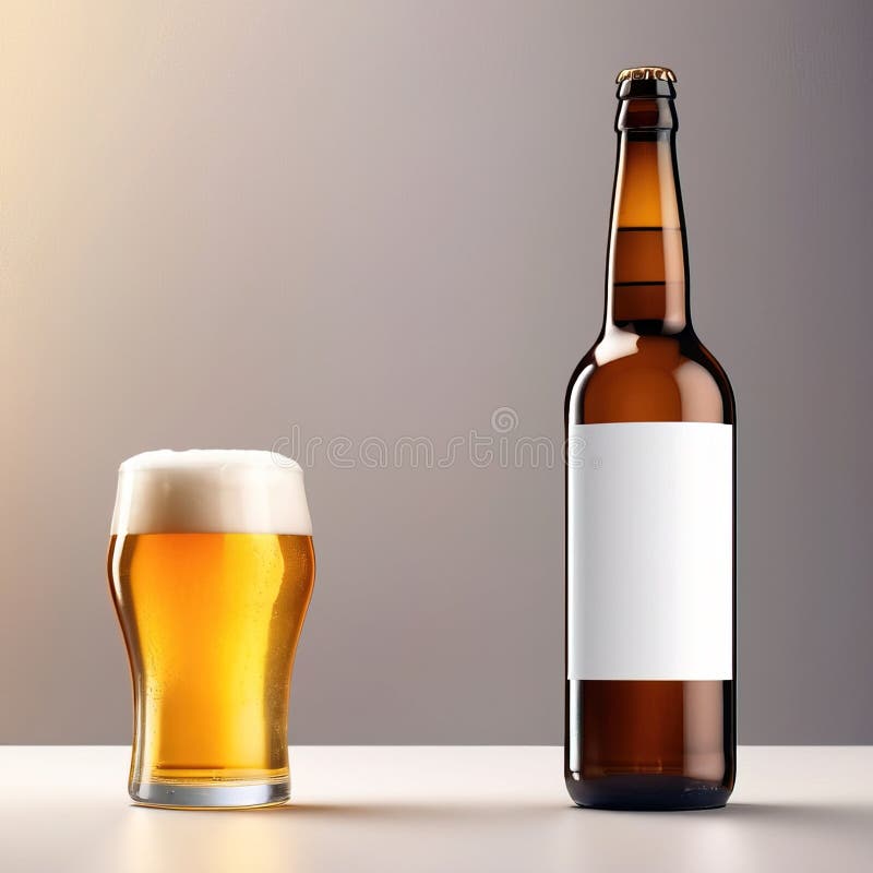 Beer Blank Generic Product Packaging Mockup Stock Illustration ...