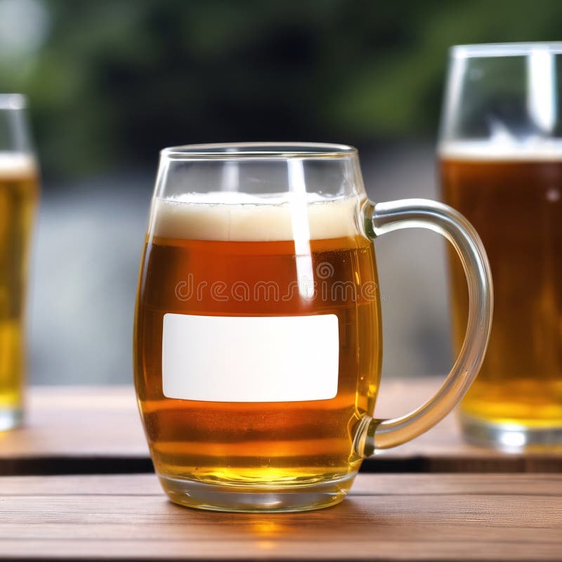 Beer Blank Generic Product Packaging Mockup Stock Illustration ...