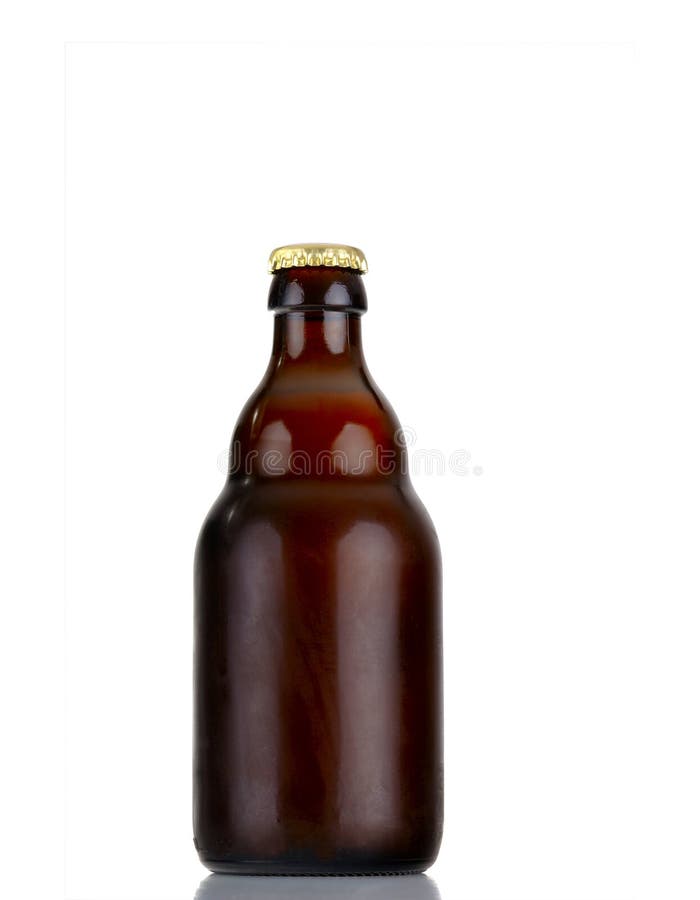 Beer bottle stock image. Image of isolated, close, brown - 16255737