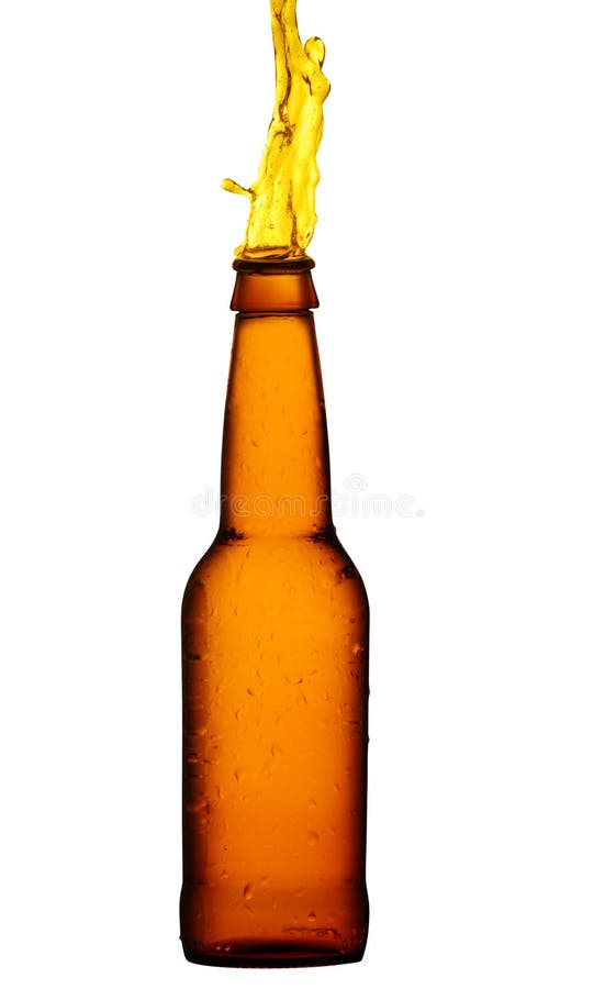 Isolated beer bottle stock image. Image of advertising - 7721167