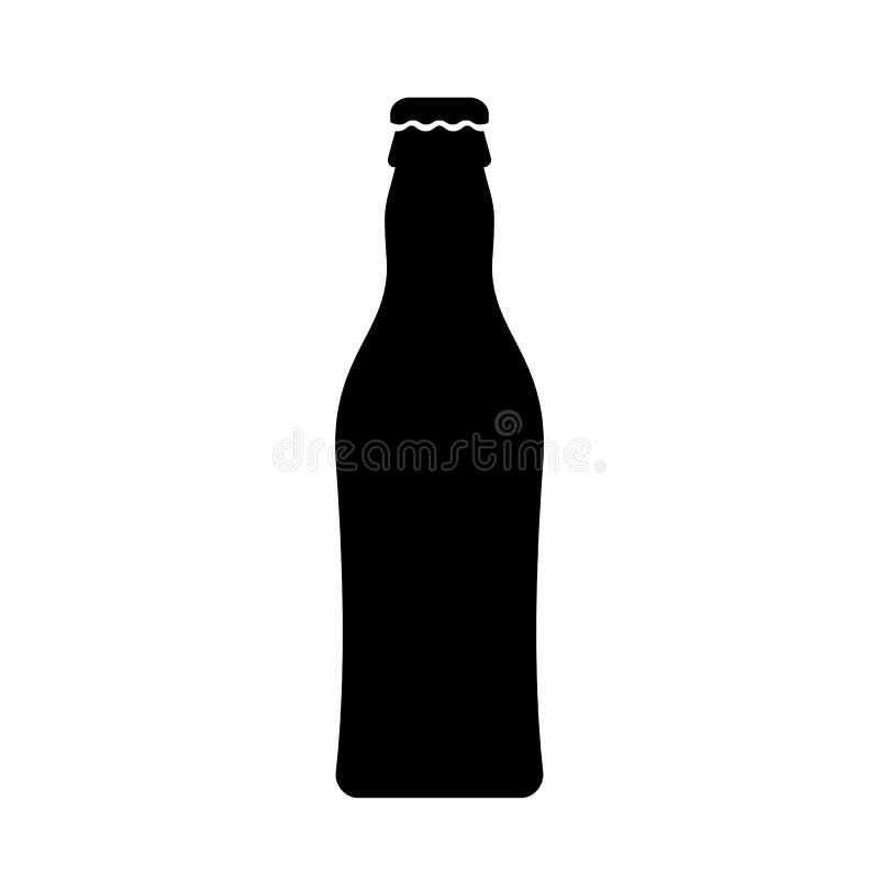 Beer Bottle Vector Black And White