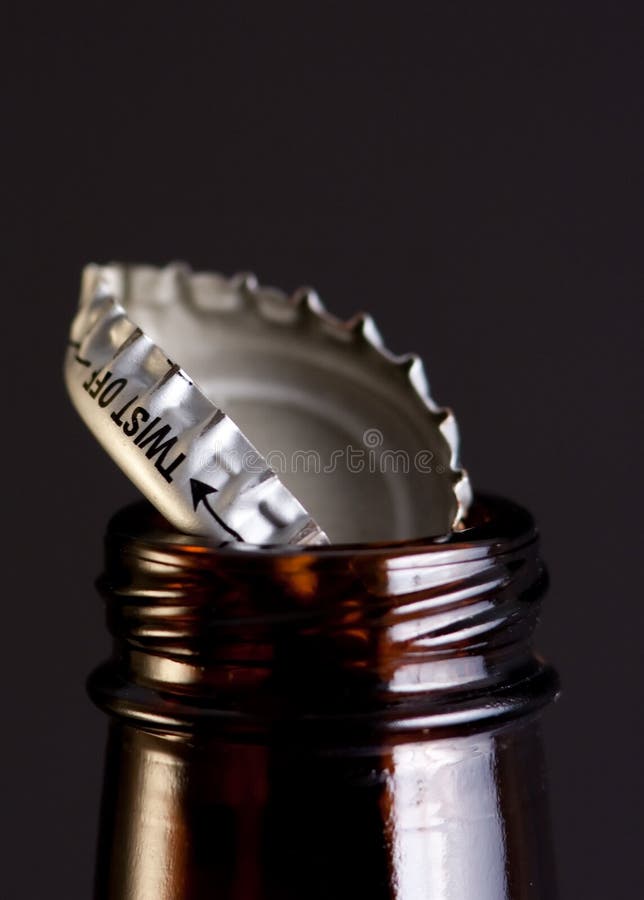 Beer bottle cap stock image. Image of twist, bent, brown - 14569259