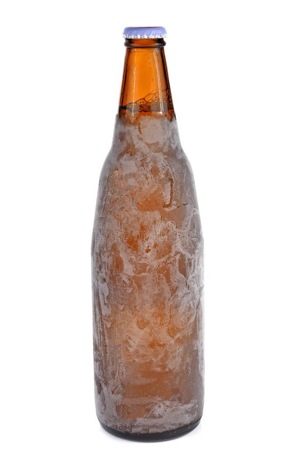 Beer Bottle Flake Ice White Background Stock Photos - Free & Royalty ...
