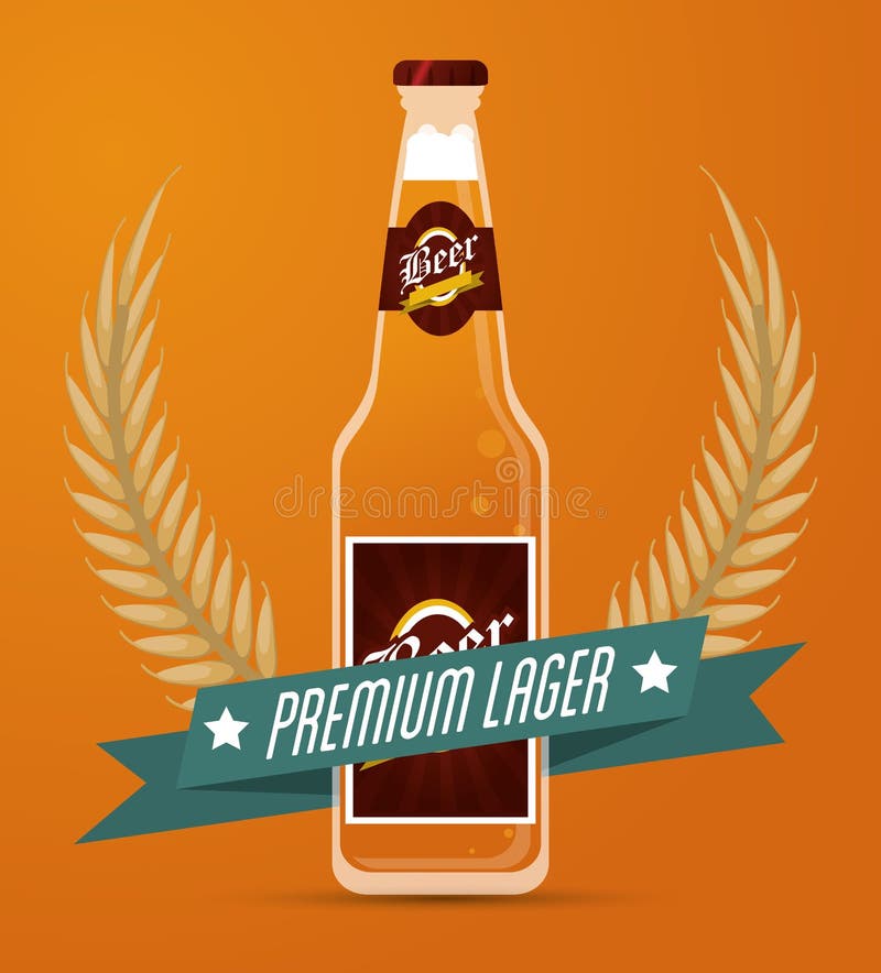 Beer Bottle Icon. Drink and Beverage Design. Vector Graphic Stock ...