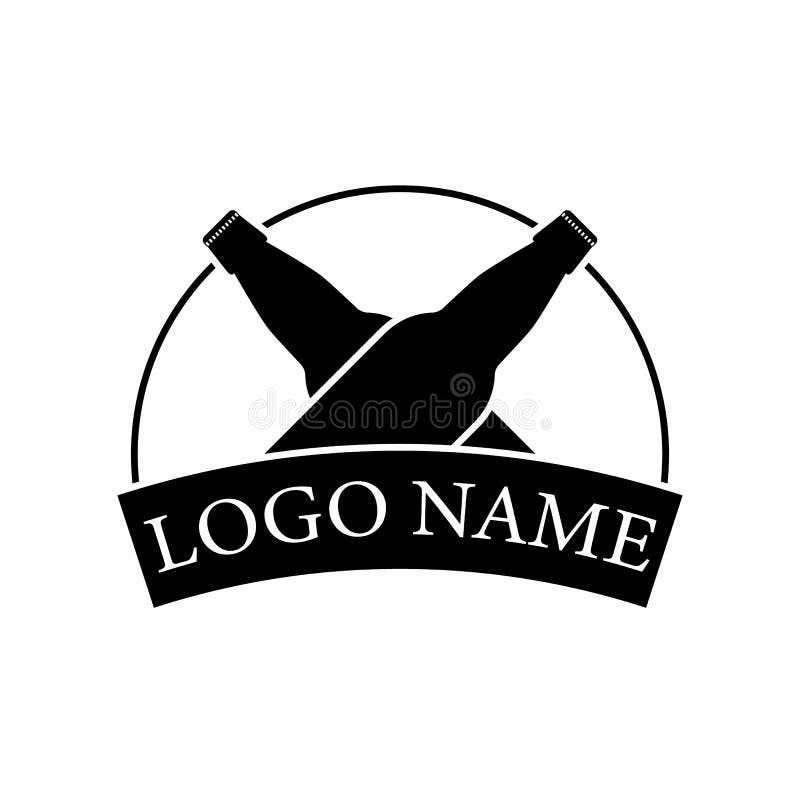 Crossed Bottles Stock Illustrations – 211 Crossed Bottles Stock ...