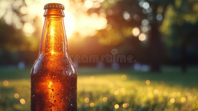 Beer Bottle Outdoors Sunset Condensation Stock Photos - Free & Royalty ...