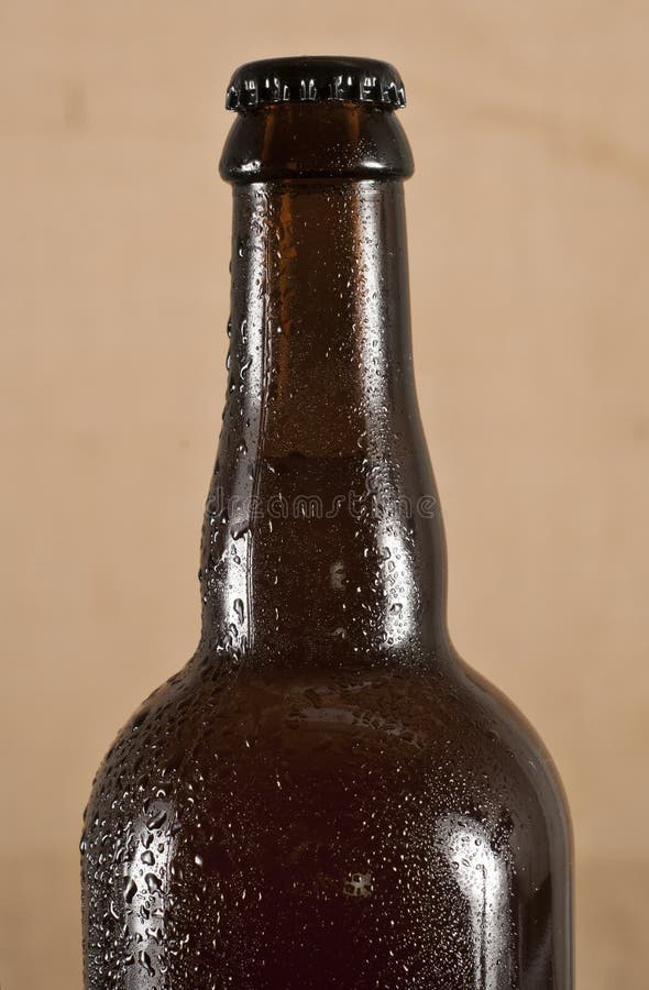 Beer bottle - Sweating. stock photo. Image of brown, alcohol - 36475756